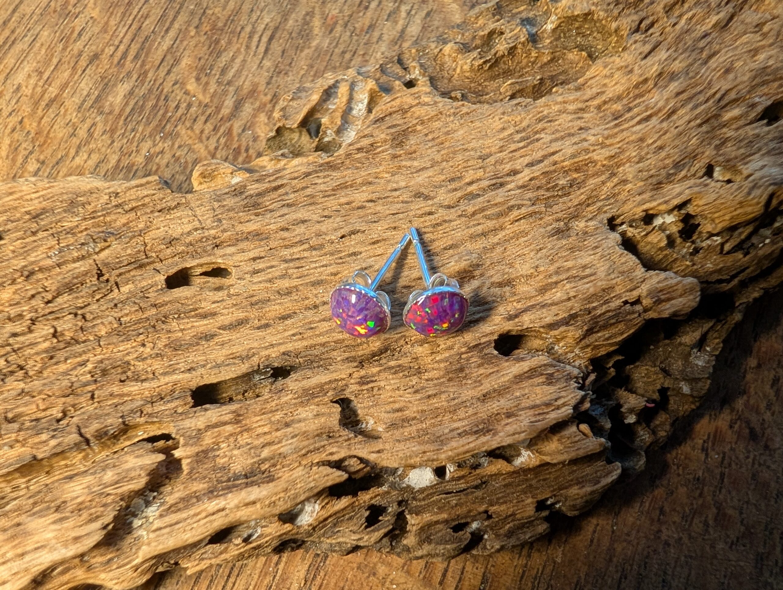 Opal - Violet Opal Earrings – Magic, Mystery & Iridescent Light ...